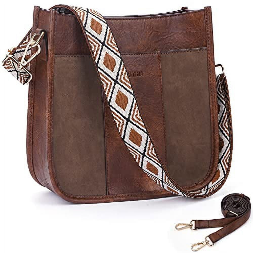 CAITINA Crossbody Bag Women Vegan Leather Hobo Handbag Trendy Crossbody ...