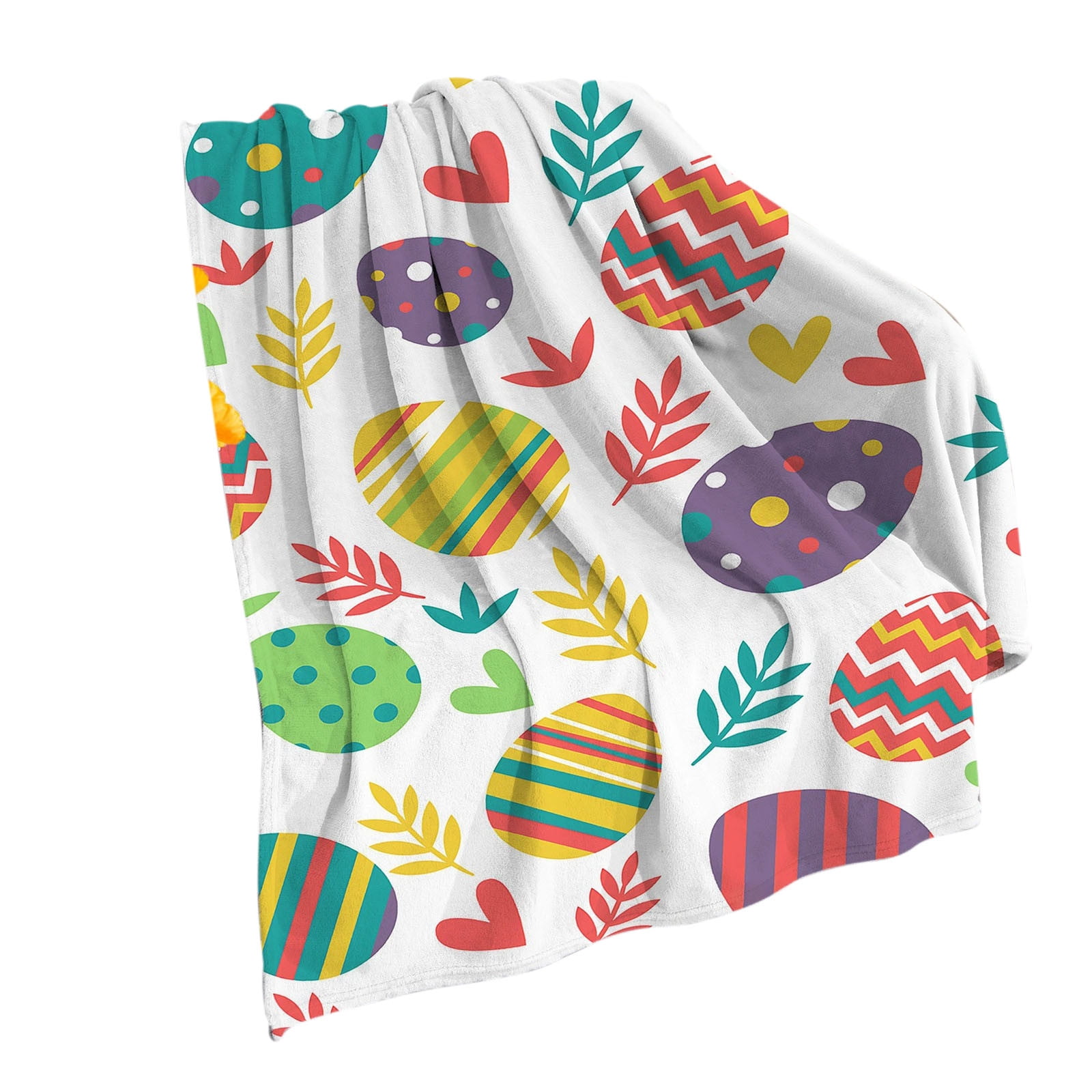 CAITS Festival Flannel Blanket - Easter Eggs Theme, Digitally Printed ...