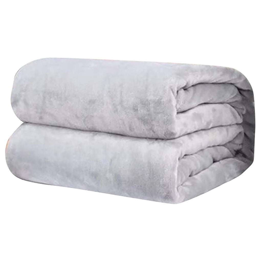 CAITS Fleece Throw Blanket King - Plush Fuzzy Flannel Blanket Grey for ...