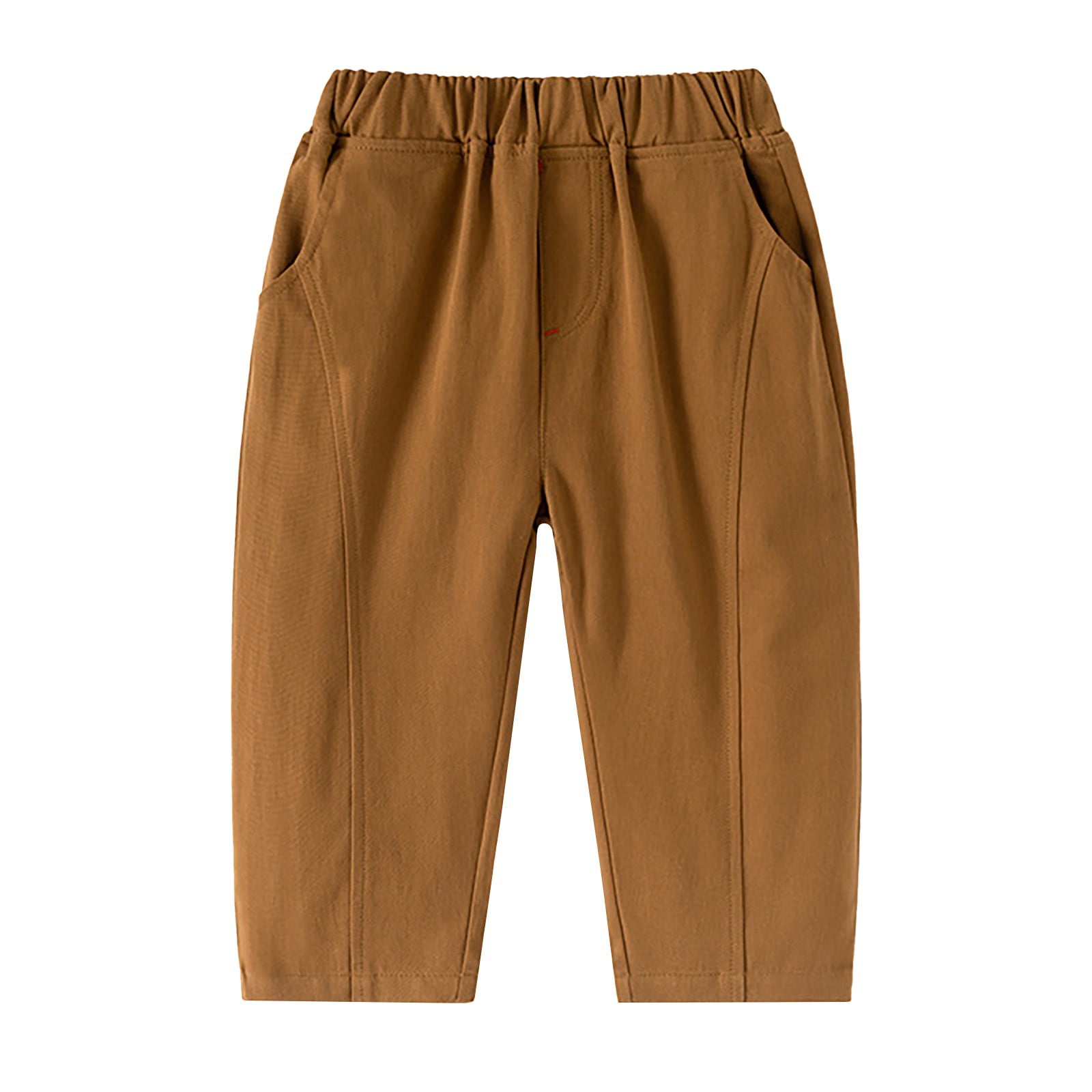 CAIVO 2025 New Children Solid Color Casual Pants Slacks Trousers ...
