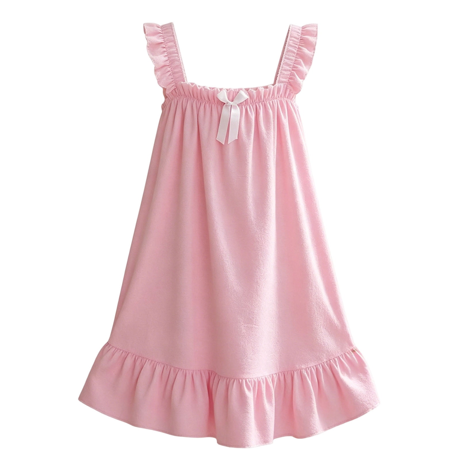 CAIVO Big Girls Summer Dress Sleeveless Knee Length A-Line Loungewear ...