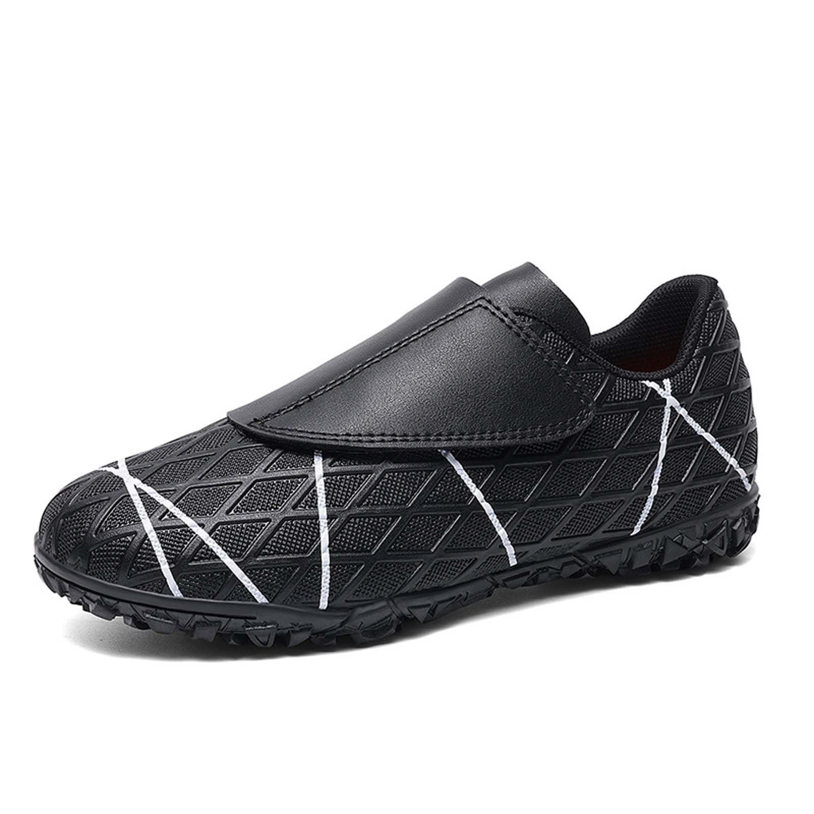 CAIVO Boys Low Tops Cleats With Hook Loop Closure Lightweight Football ...