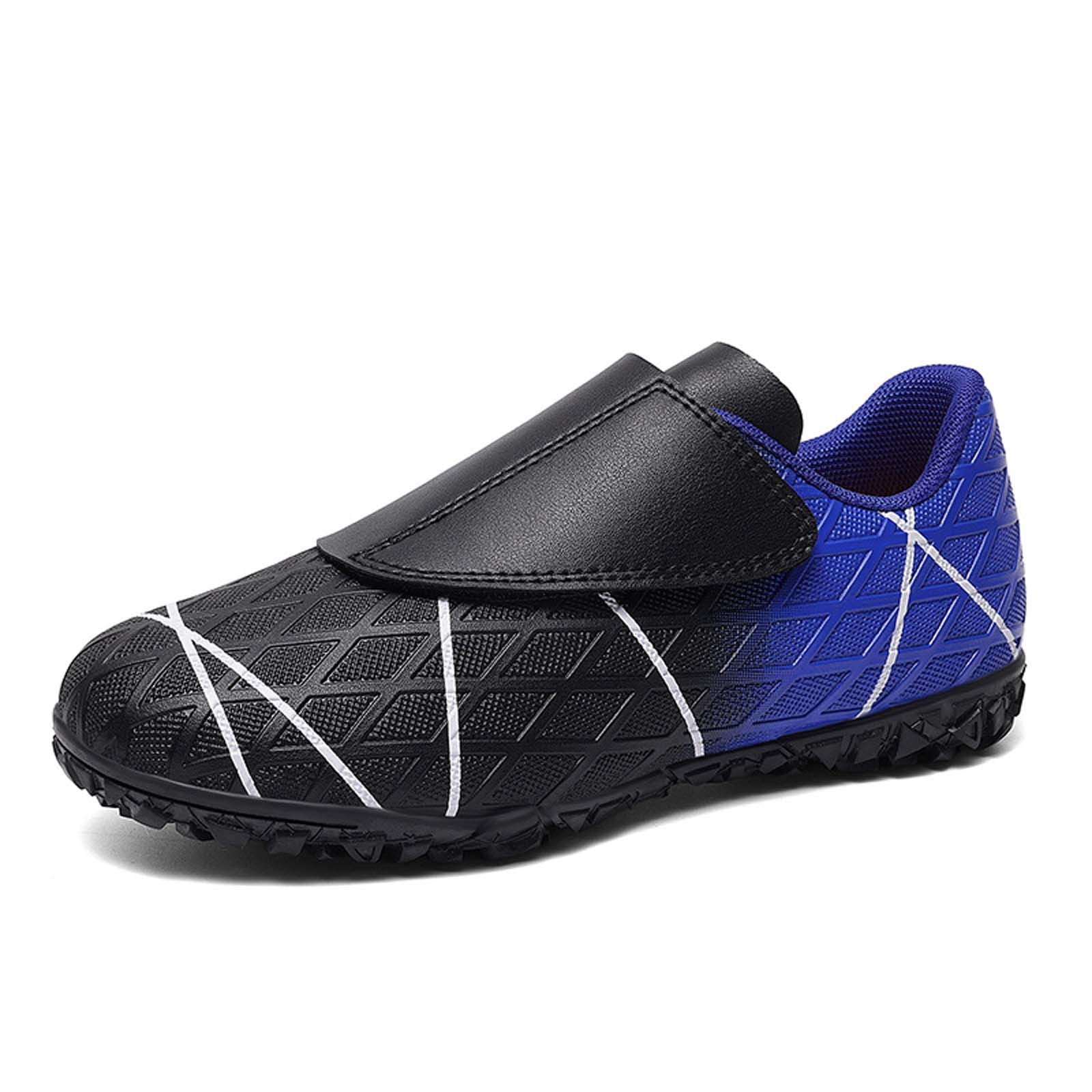 CAIVO Boys Low Tops Cleats With Hook Loop Closure Lightweight Football ...