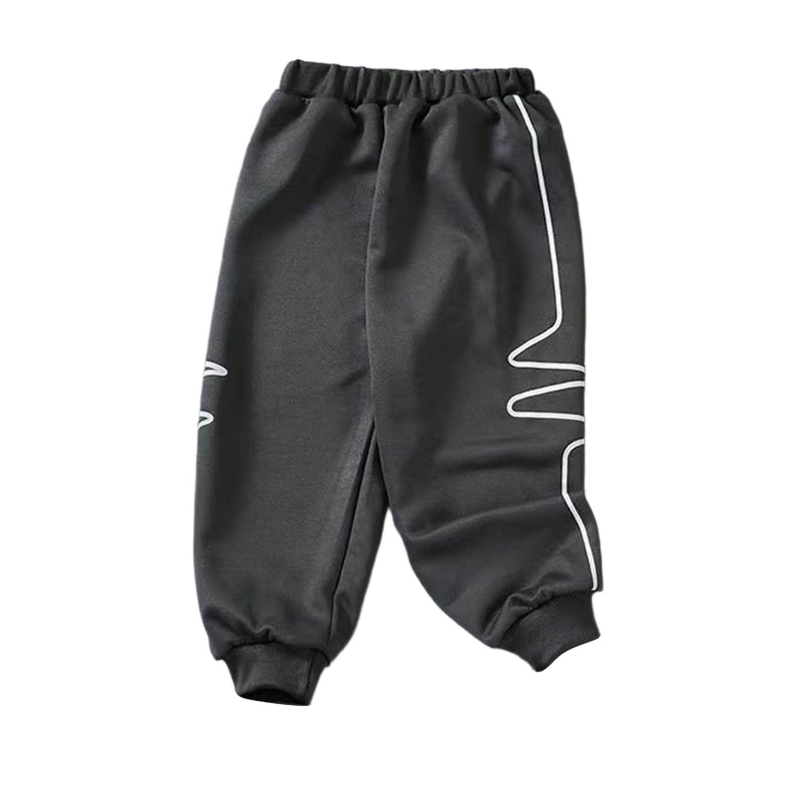 CAIVO Boys Pants With Curved Stripe Print Autumn Kids Trousers ...