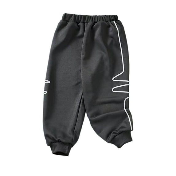 CAIVO Boys Pants With Curved Stripe Print Autumn Kids Trousers ...