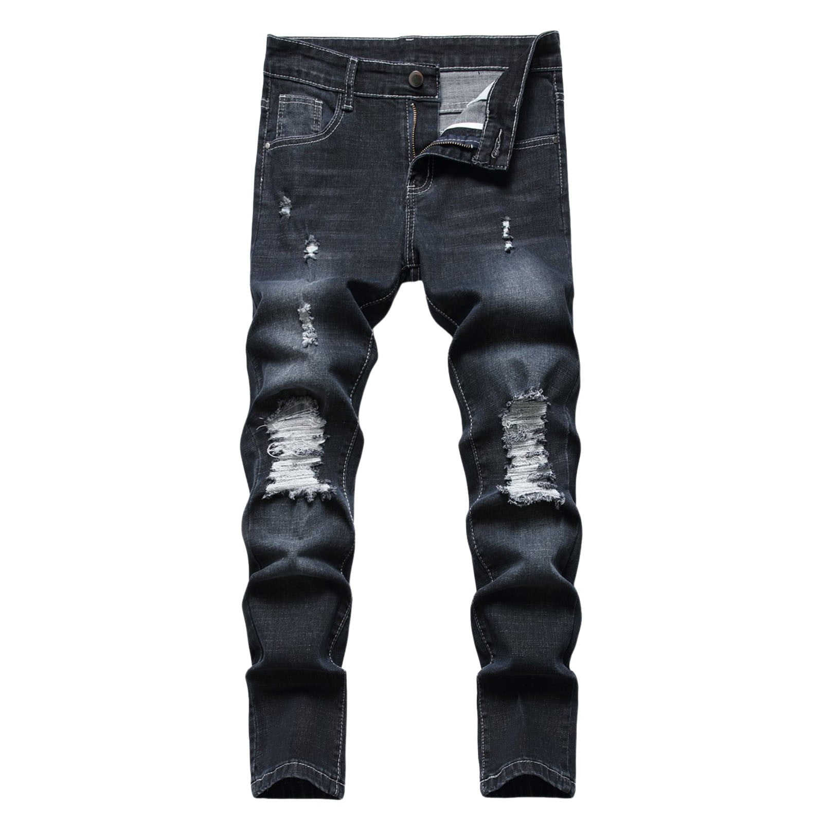 CAIVO Boys Skinny Fit Ripped Distressed Fashion Kids Denim Jeans Pants ...