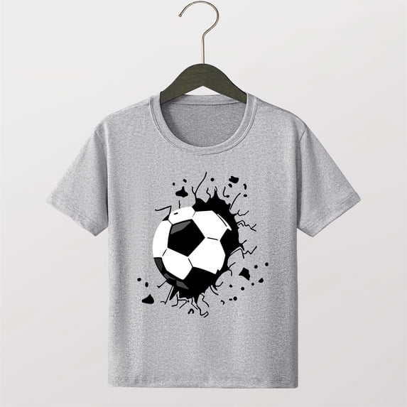 CAIVO Boys T-Shirts Summer Short Sleeve T Shirt Casual Crew Neck Tee ...