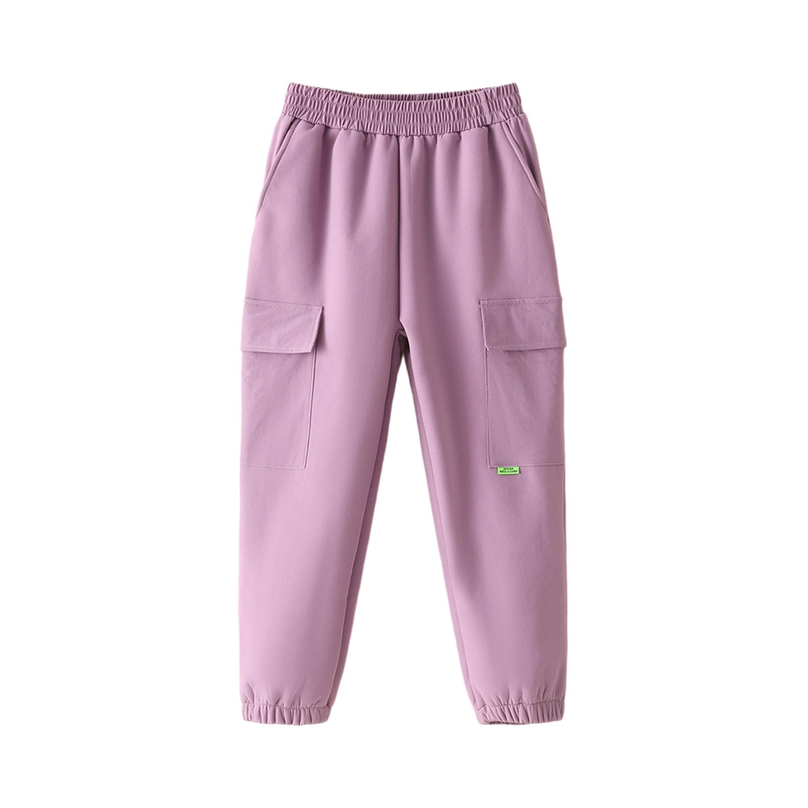 CAIVO Boys Winter Cargo Pants Thermal Insulated Trousers Kids Cold ...