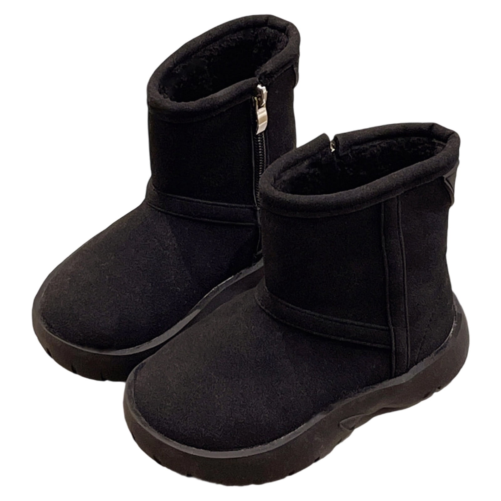 CAIVO Boys Winter Snow Boots Insulated Warm Short Booties Toddler Kids ...