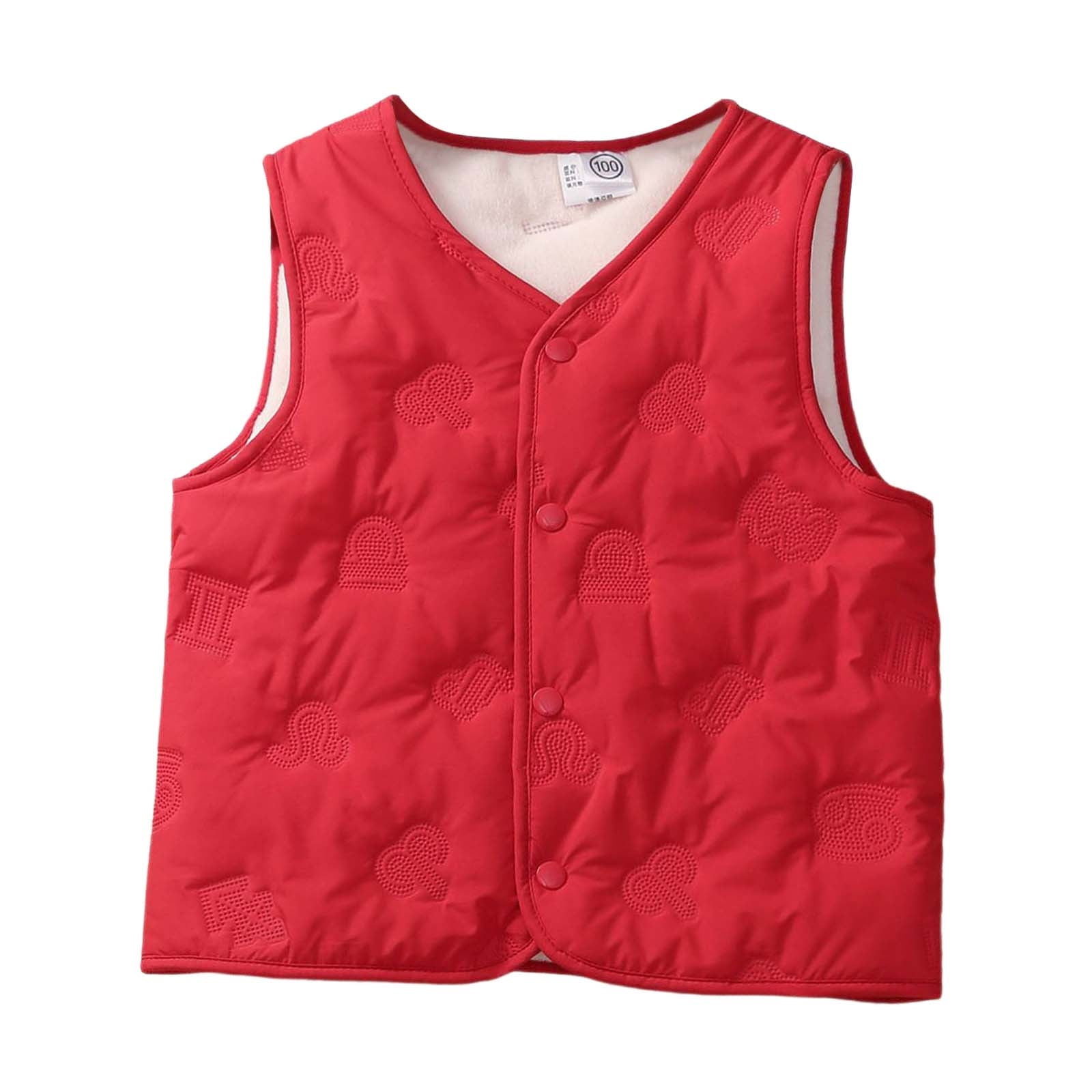 CAIVO Boys Winter Vests Kids Warm Padded Sleeveless Jackets Coats ...