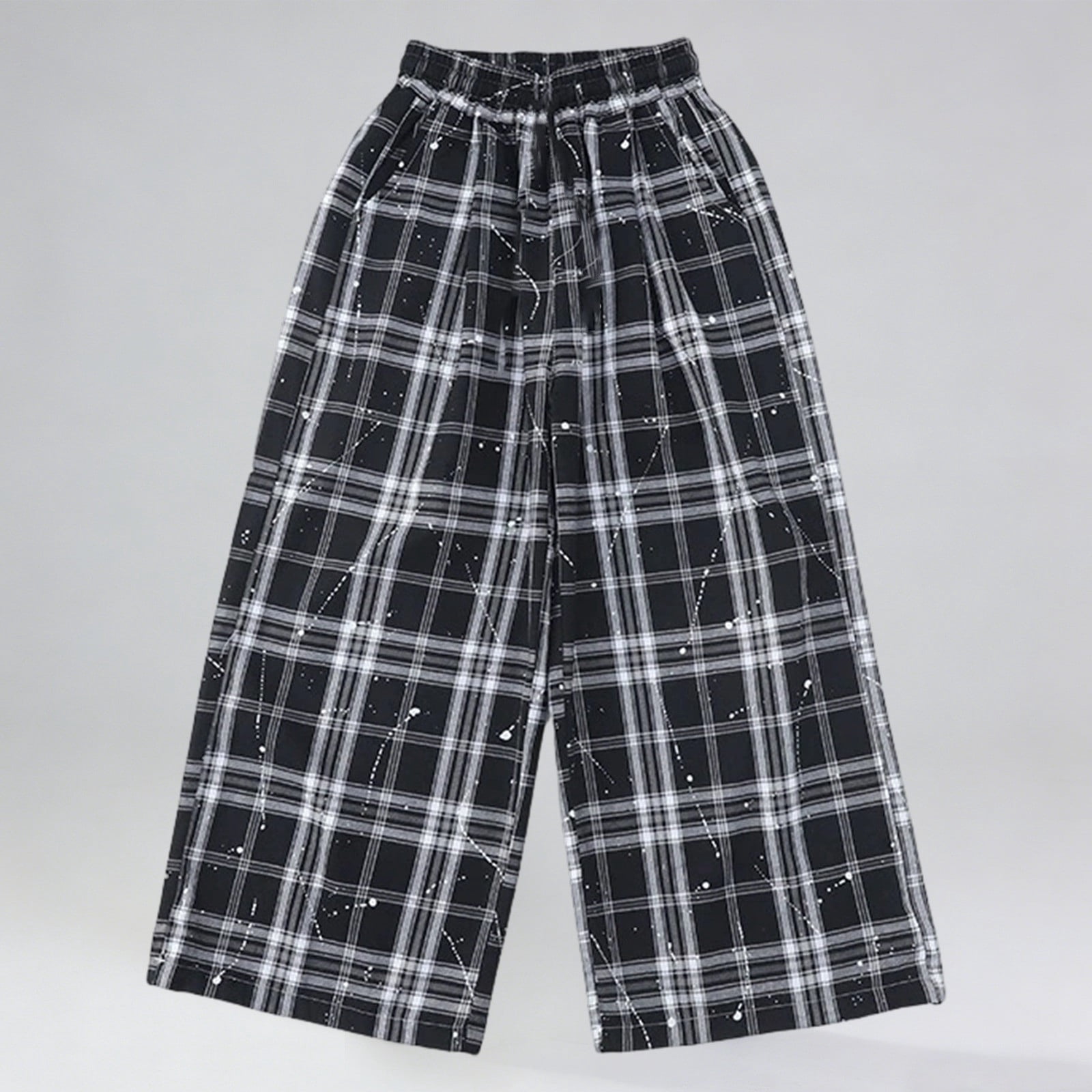CAIVO Child Boys Lightweight Straight Leg Casual Plaid Pants Summer ...