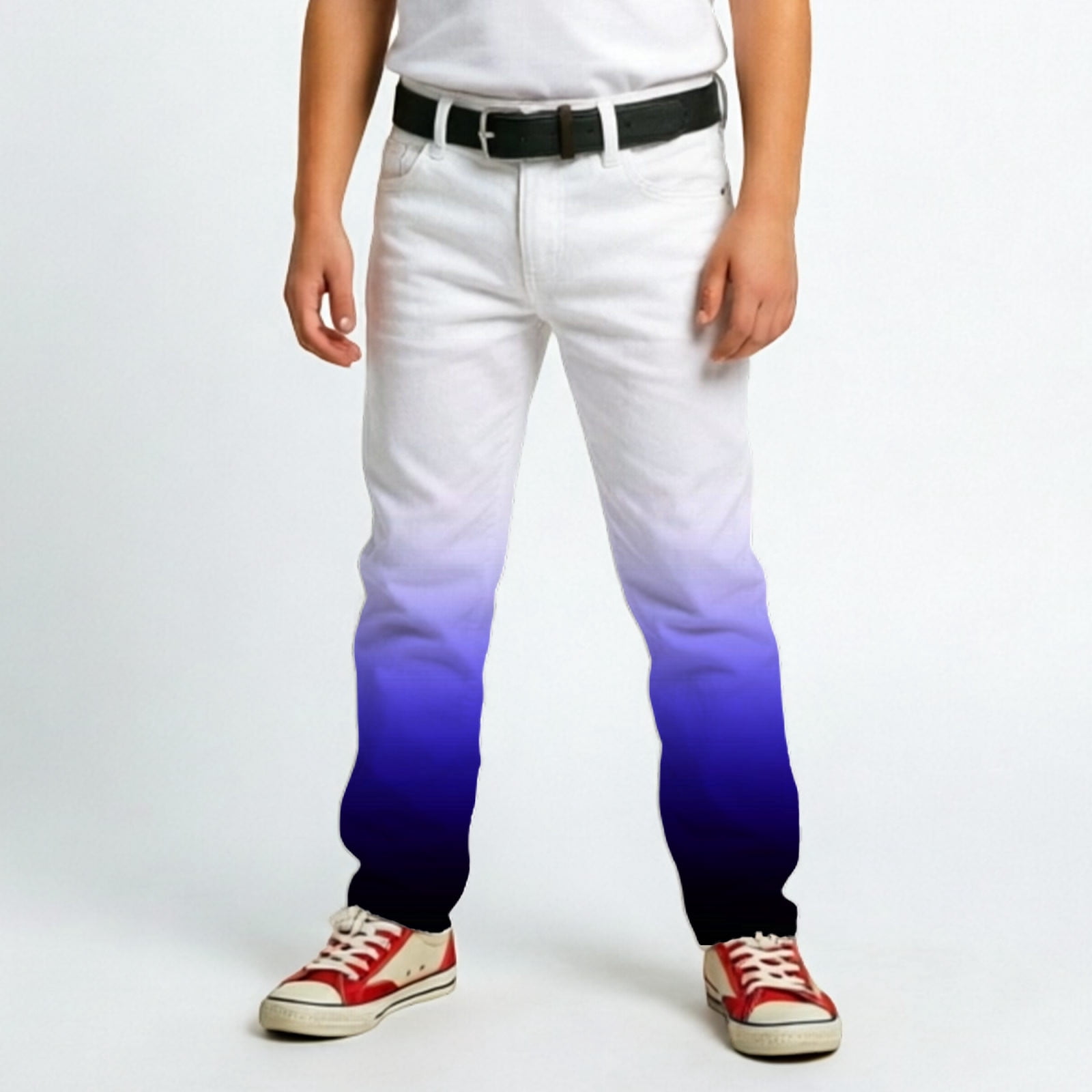 CAIVO Child Boys Outdoor Gradient Color Cargo Pants Hiking Summer ...