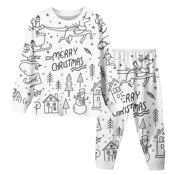 CAIVO Child Boys Outfits O-Neck Long Sleeve Tops And Pants Cartoon ...