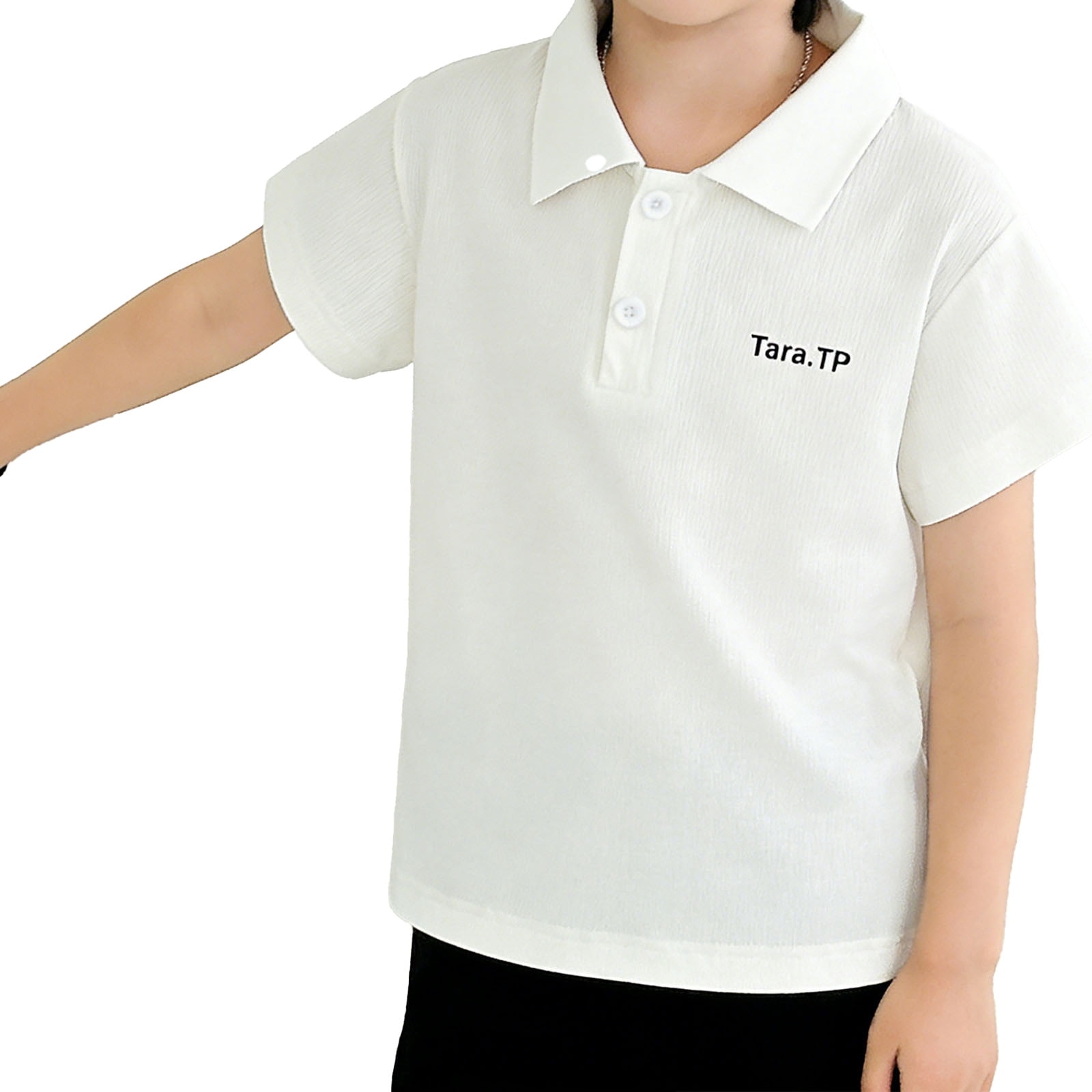 CAIVO Child Boys T-Shirts Summer Short Sleeve Shirt With Letter Print ...