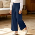 CAIVO Child Girls Casual Solid Color Loose Fit Summer Pants Lightweight ...