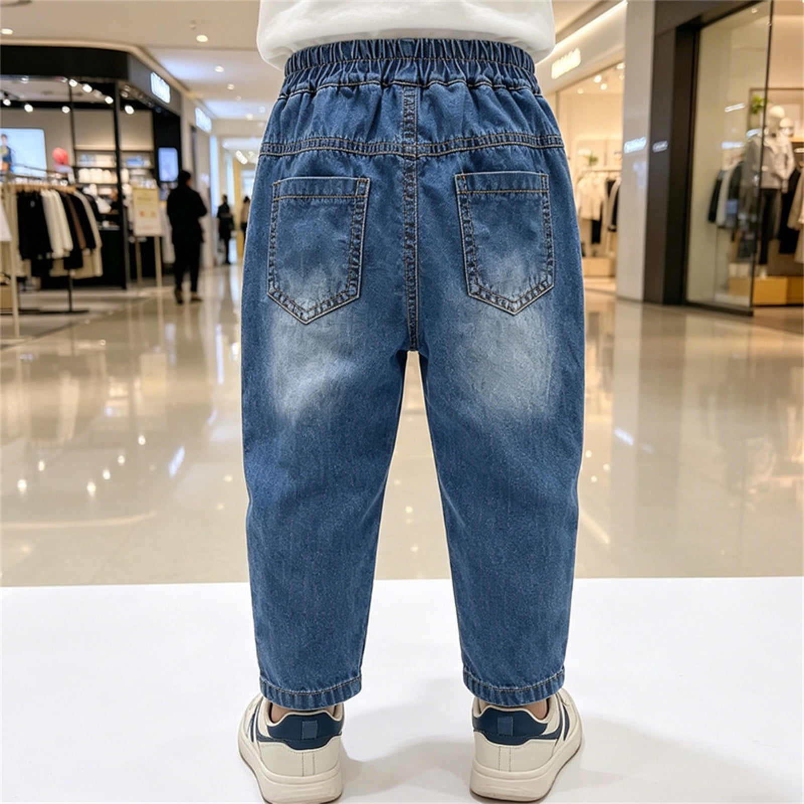 CAIVO Child Lightweight Boys Loose Fit Summer Pants With Cute Bear ...