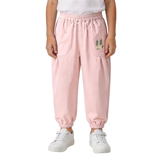 CAIVO Child Lightweight Girls Summer Pants Comfort Breathable Loose Fit ...