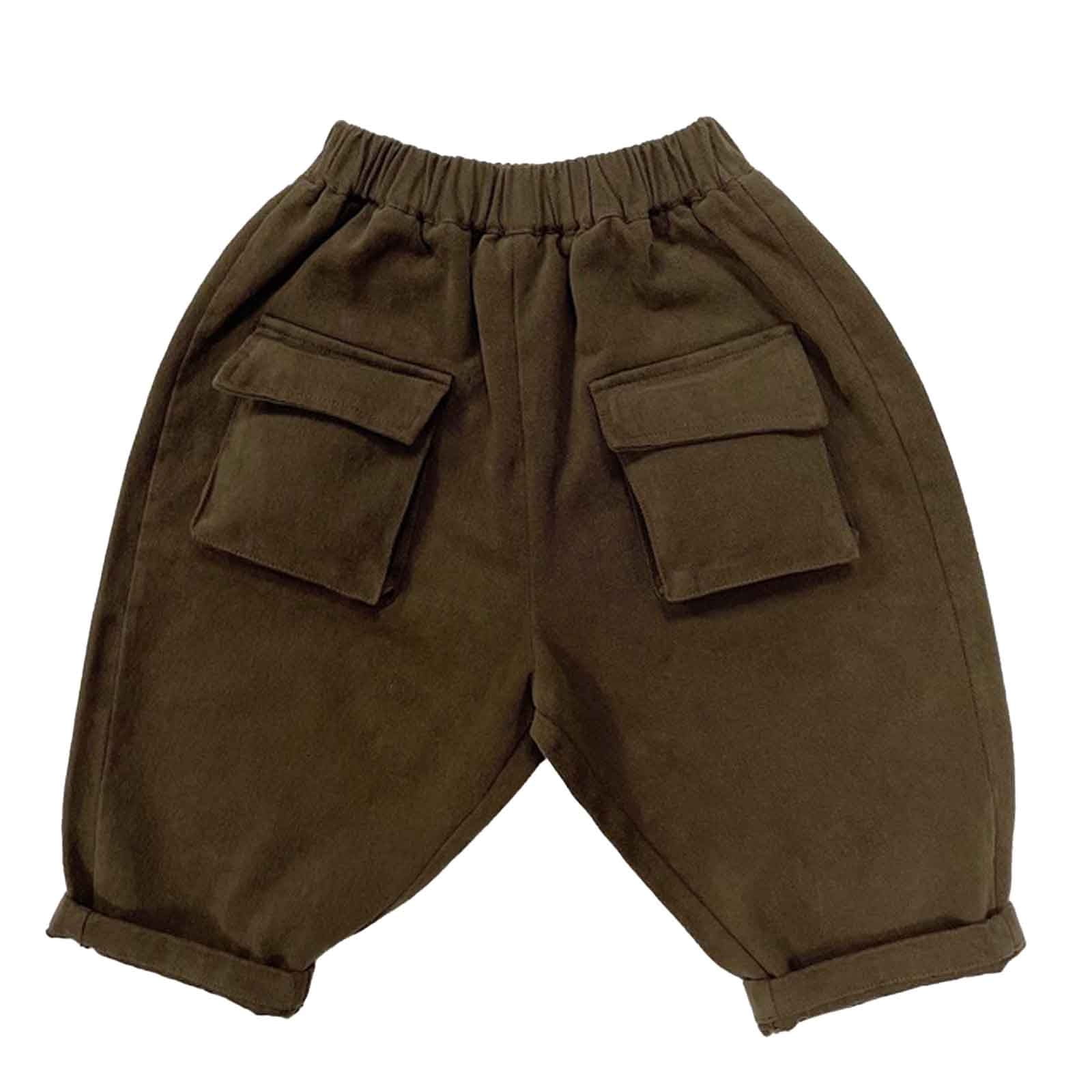 CAIVO Child Toddler Boys Girls Casual Cargo Pants Slacks Trousers ...