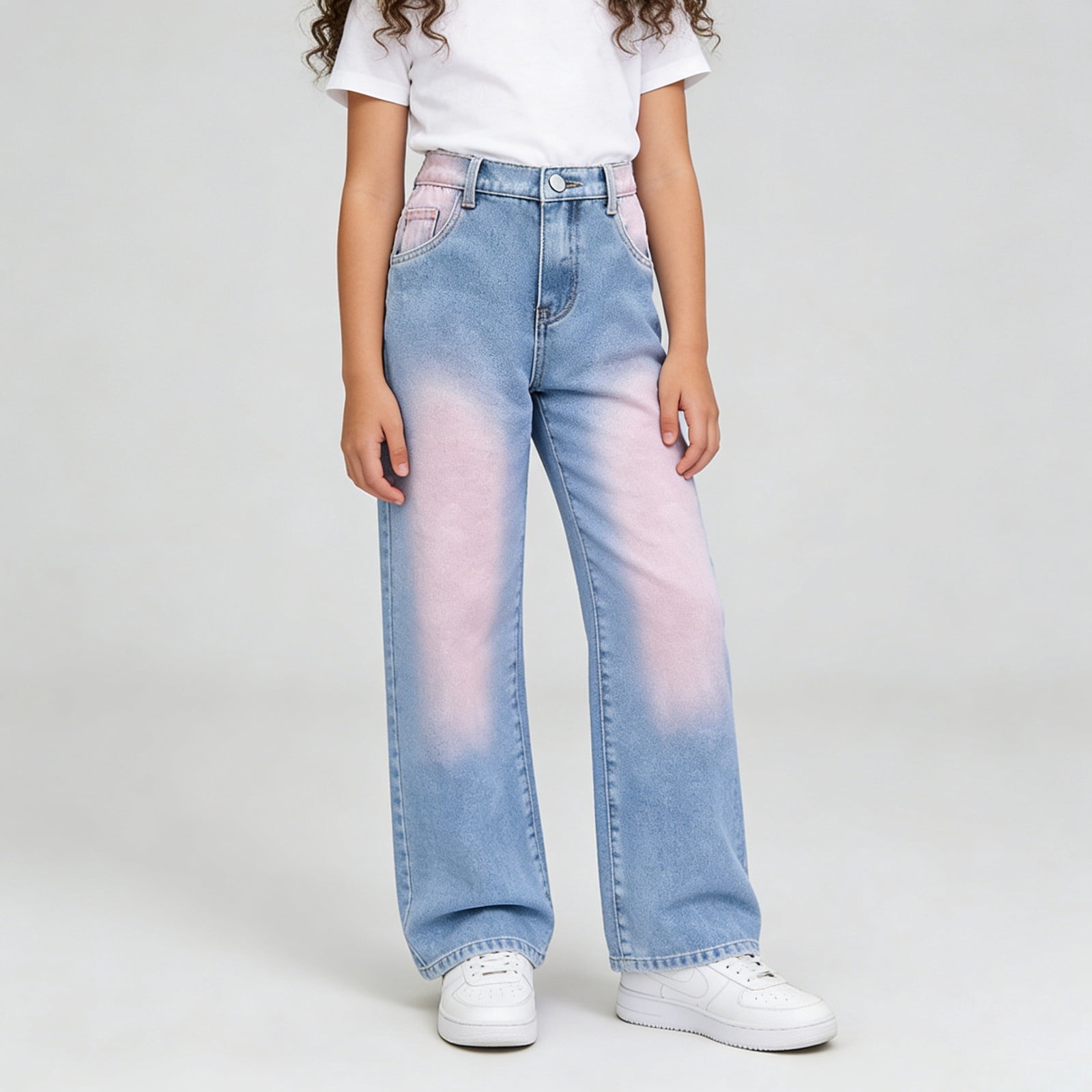 CAIVO Child Versatile Girls Pants For School And Everyday Wear Slim ...