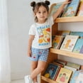 CAIVO Children Adorable Girls Summer Soft Blend O-Neck Short Sleeve T ...