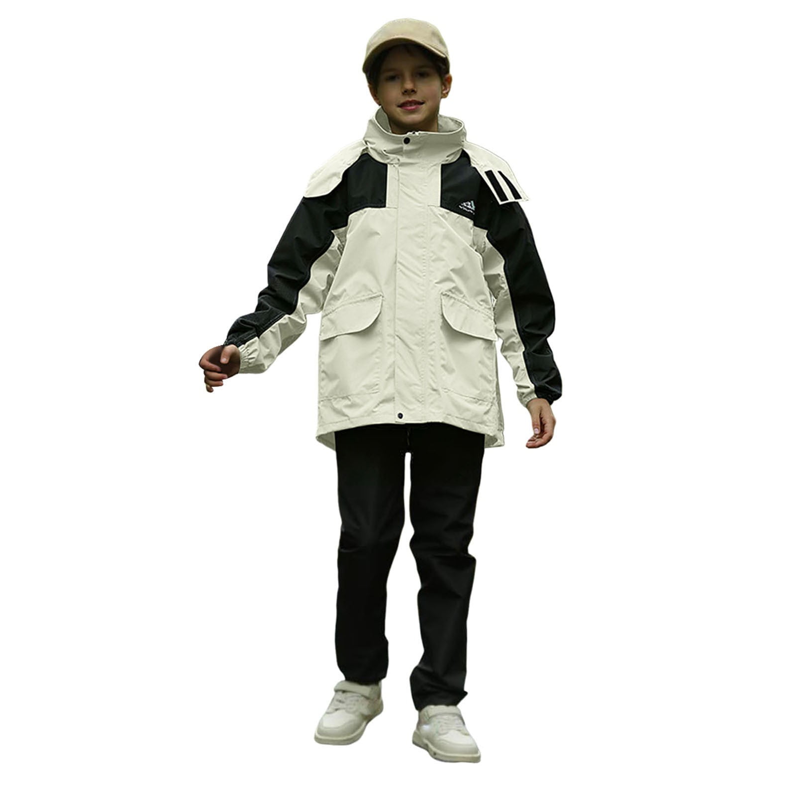 CAIVO Children Rain Long Sleeve Jackets Coats And Rain Trousers Unisex ...