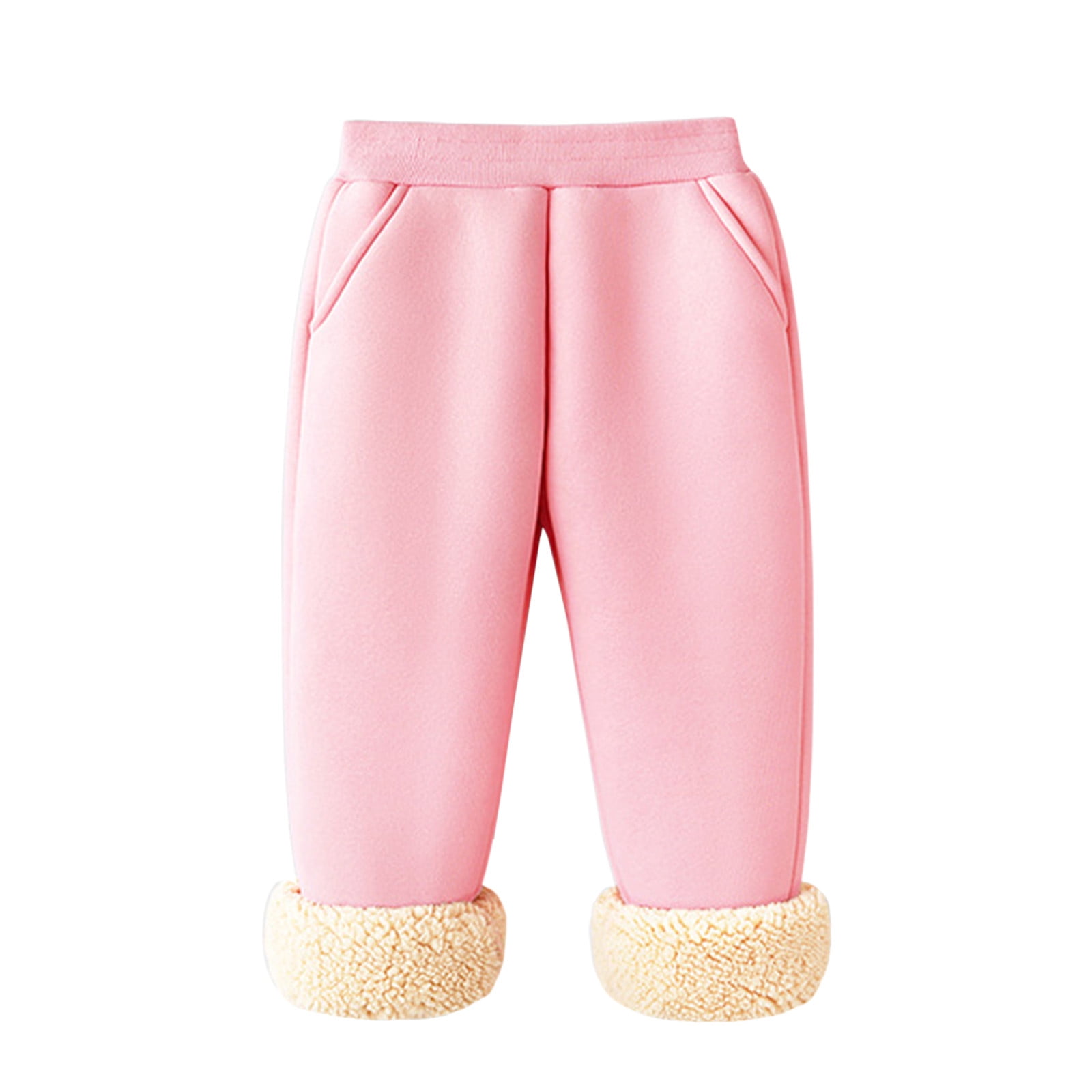 CAIVO Girls Autumn Winter Keep Warm Style Long Pants Solid Color Sports ...