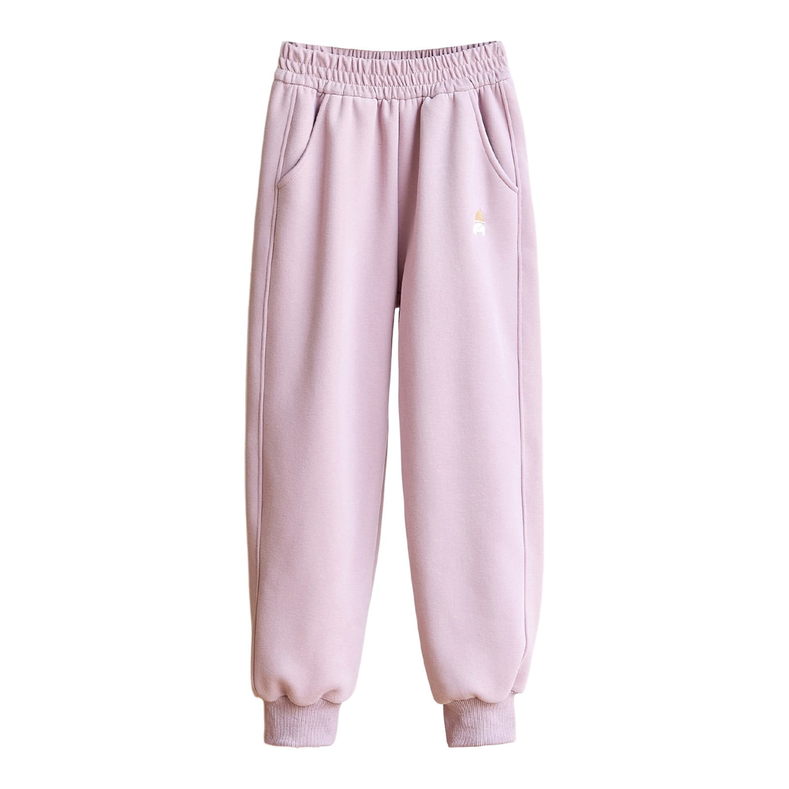 CAIVO Girls Casual Pants With Nut Embroidery Loose Fit Sporty Trousers ...
