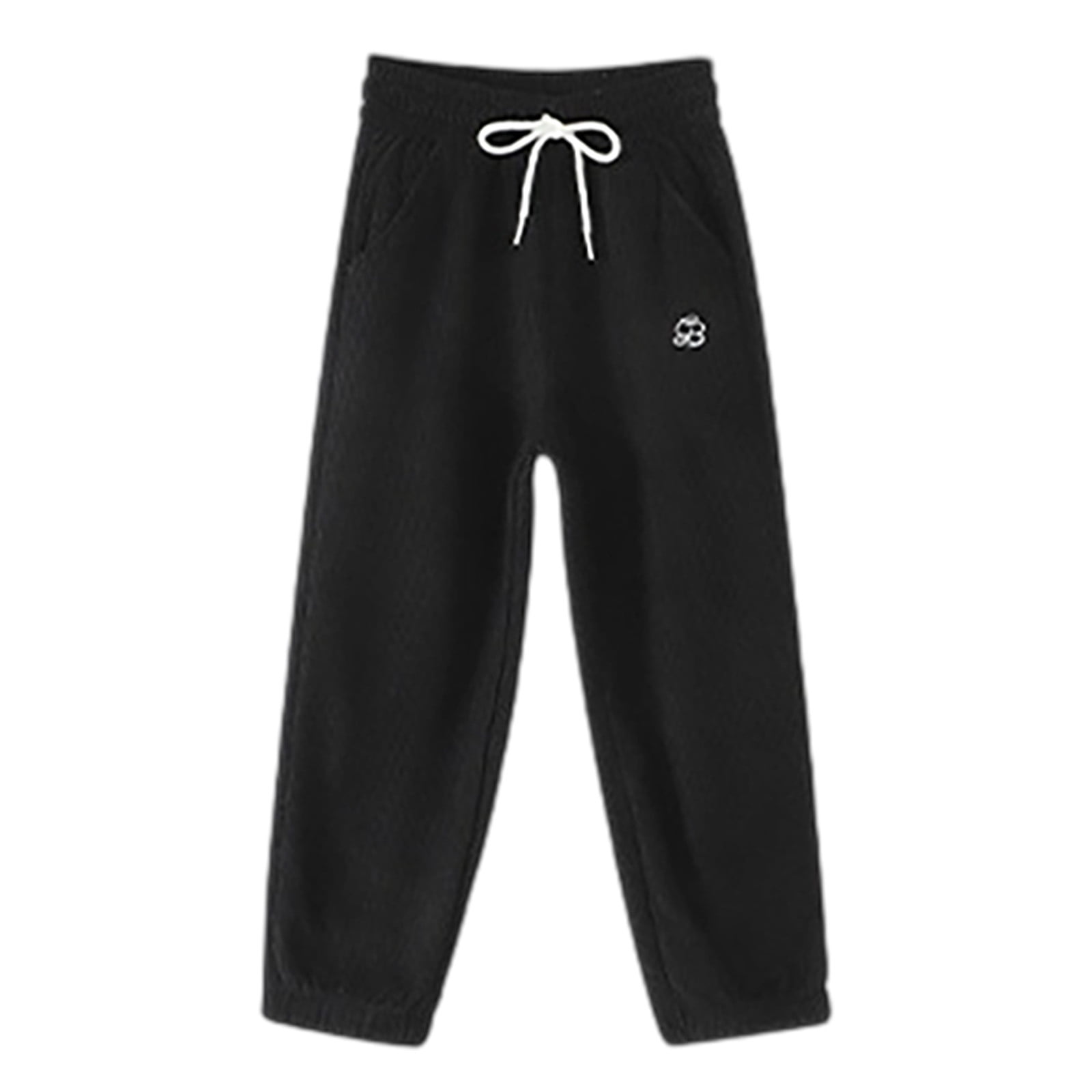 CAIVO Girls Corduroy Jogger Pants For Winter Thick Warm Casual Trousers ...