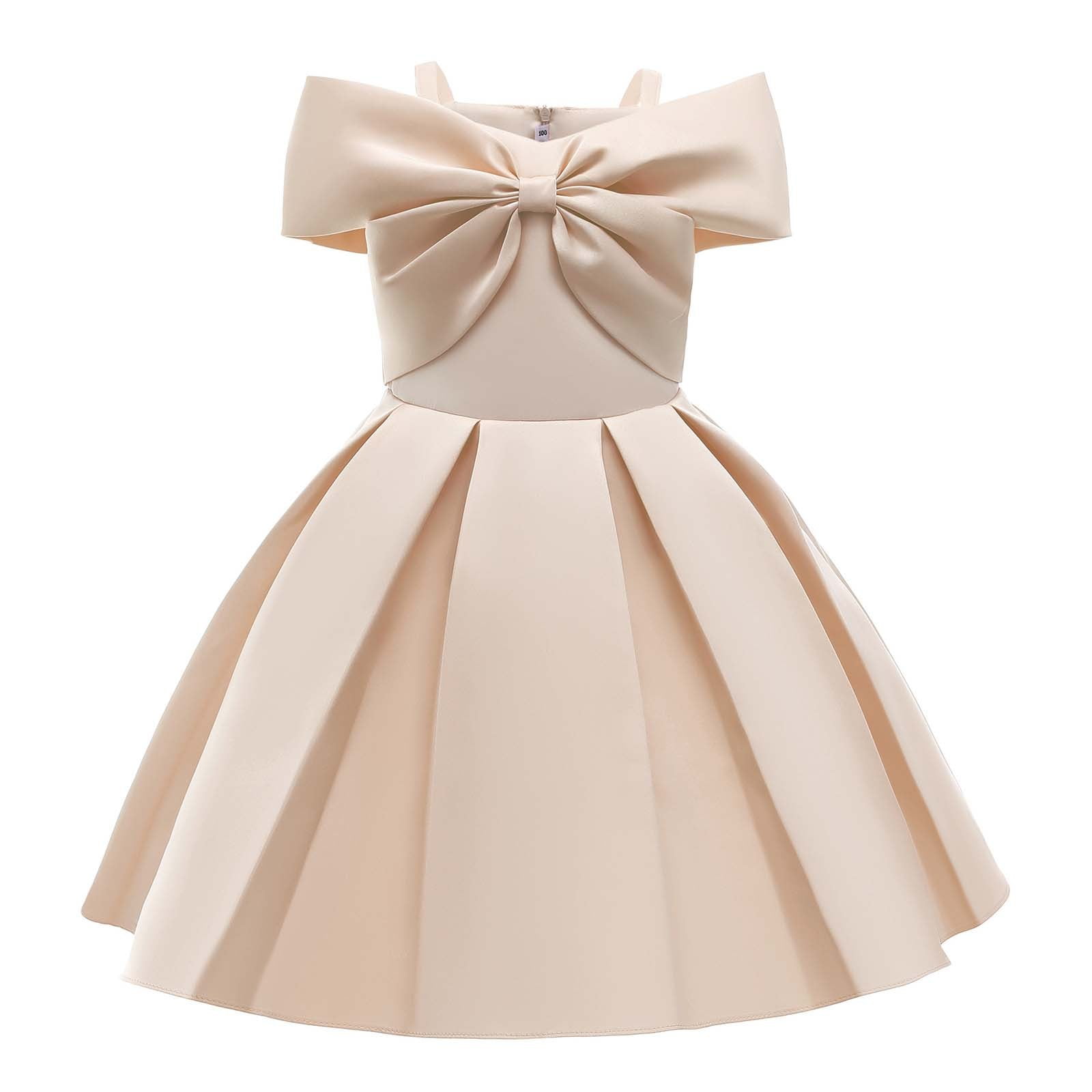 CAIVO Girls Elegant Dress Off Shoulder A-Line Casual Party Dresses ...