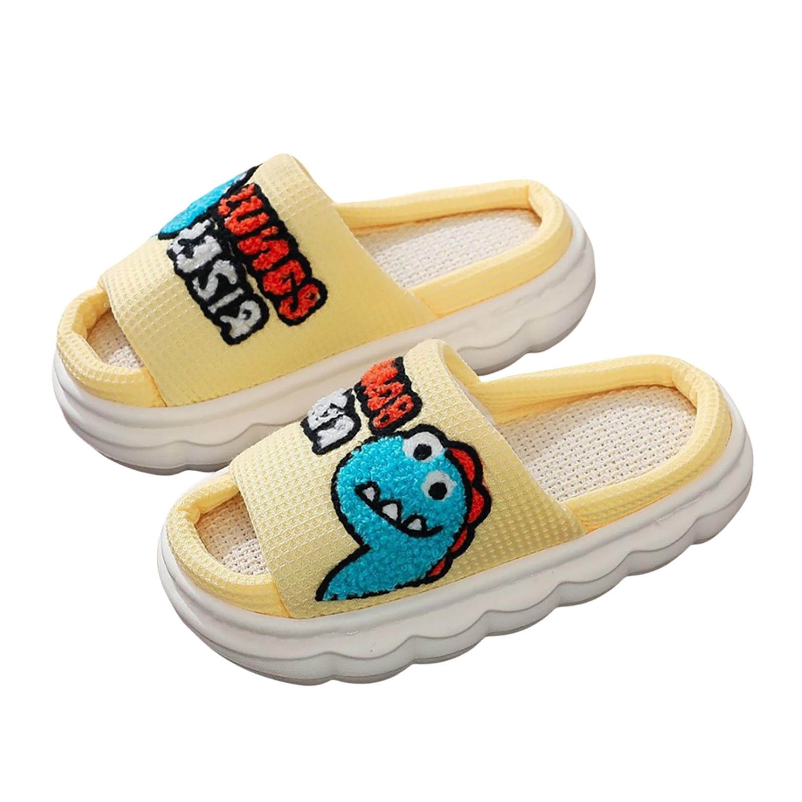 CAIVO Girls Memory Foam Slippers Non- Indoor Shoes With Soft Thick Sole ...