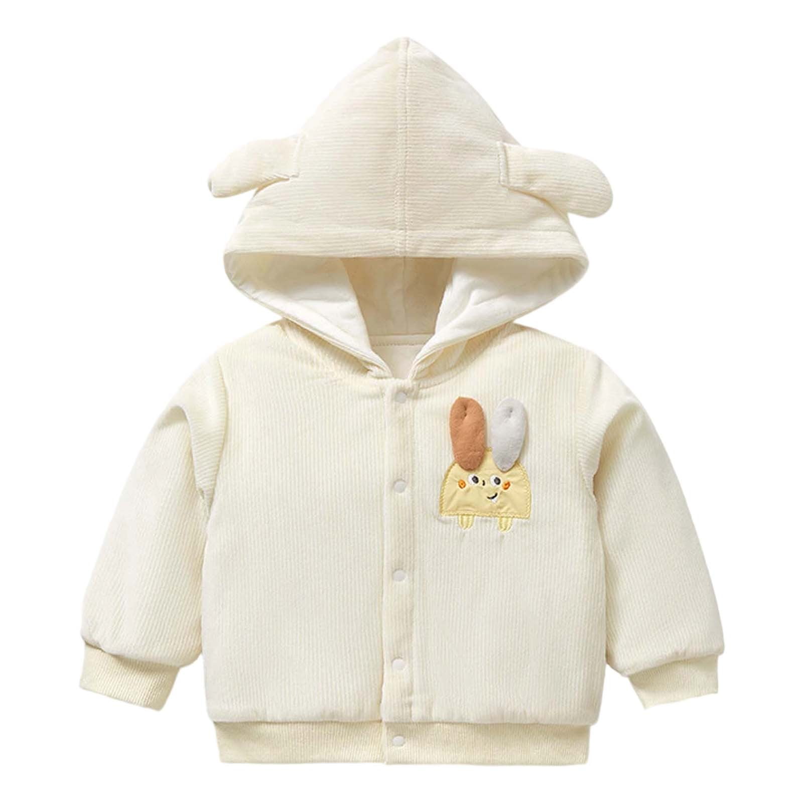 CAIVO Girls Winter Coats With Thin Padding Warm Thickened Long Sleeve Jackets Coats Baby Toddler ...