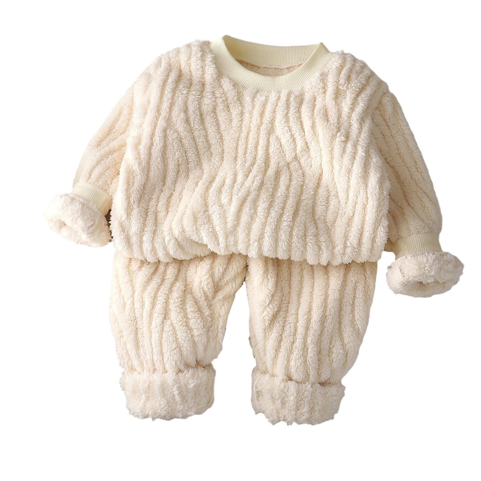 CAIVO Girls Winter Flannel Pajama Two Piece Cozy Loungewear For Kids ...
