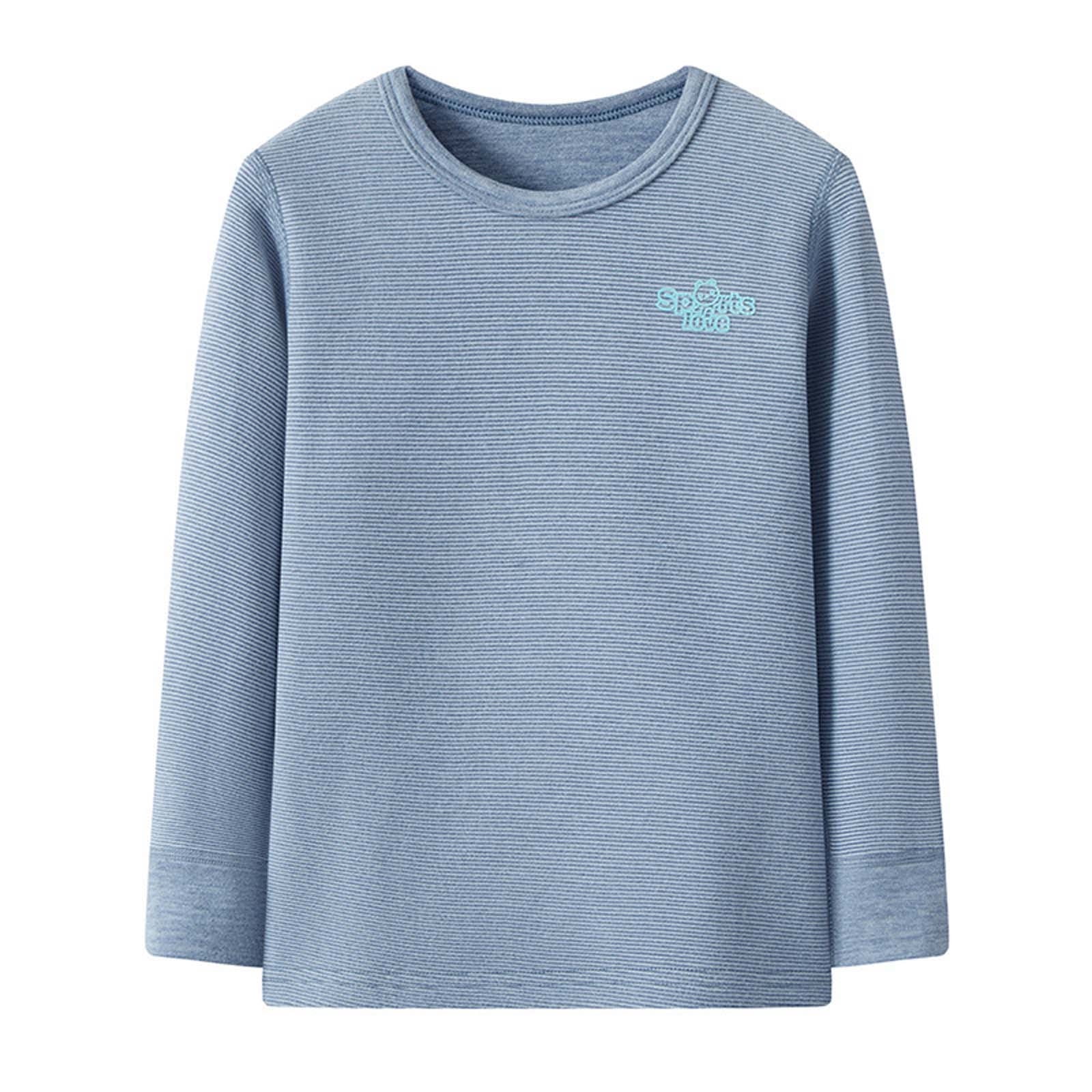 CAIVO Girls Winter Sleepwear Sets Soft Pajama Tops Cozy Long Sleeve Thermal Shirt Kids Warm ...