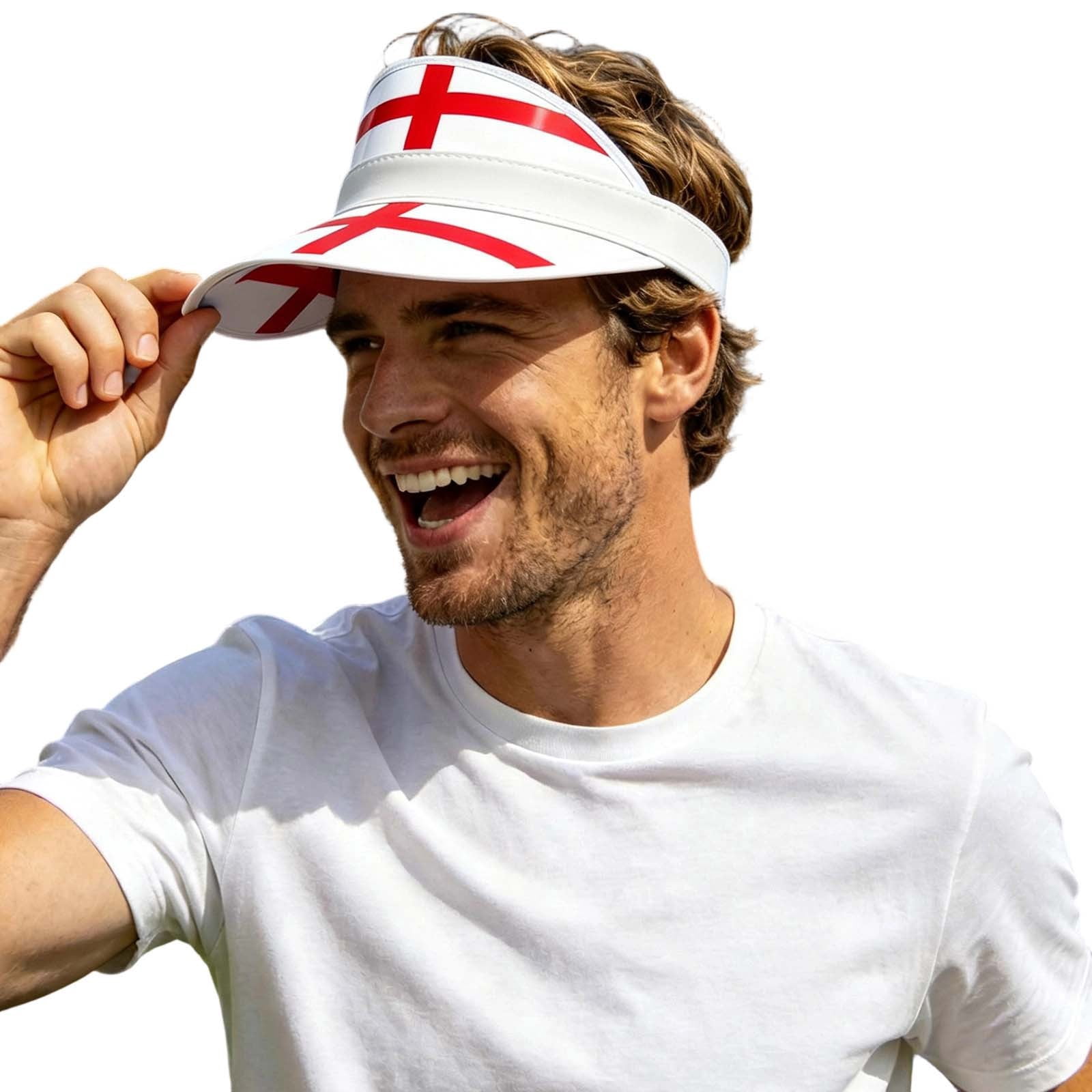 CAIVO Hats Independence Day Visor Breathable Empty Sun Hat Cheering Cap ...