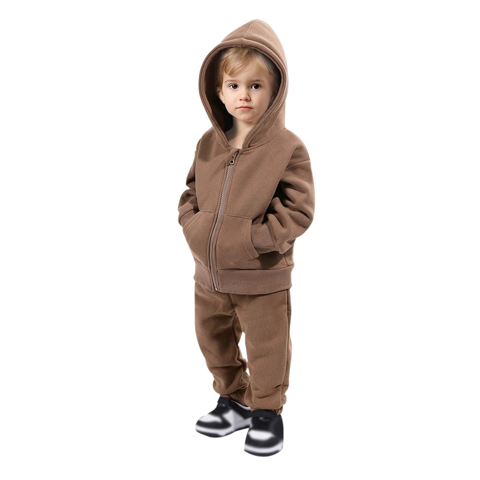 CAIVO Kids Clothes Sets Children Sports Suit Boys Girls Sweatshirt Tops ...