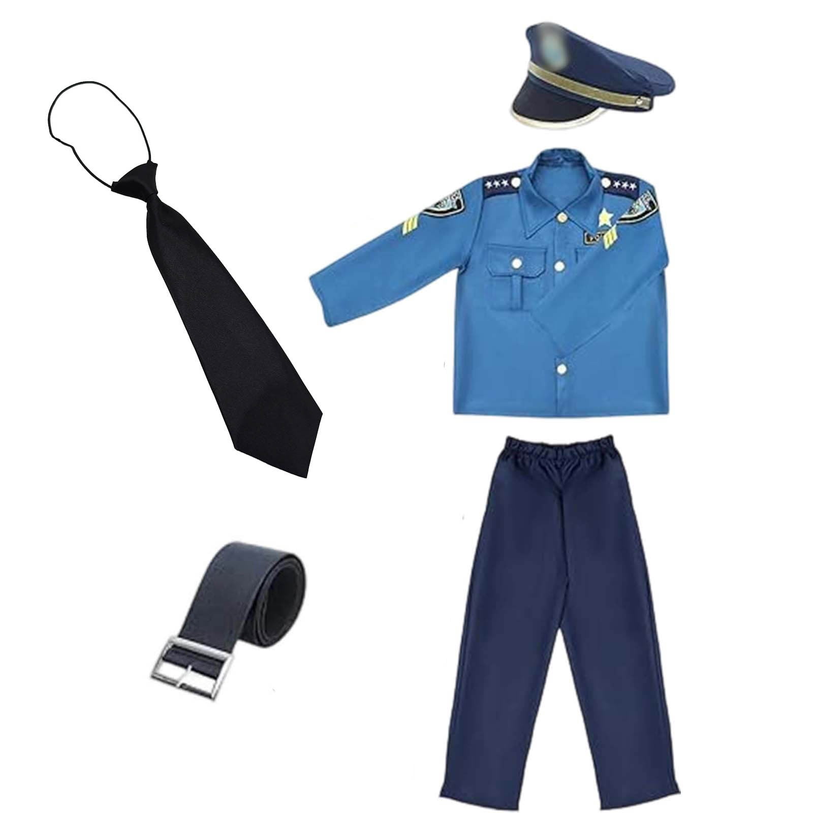 CAIVO Kids Outfit Sets Officer For Boys Party Dress Up And Pretend Play ...
