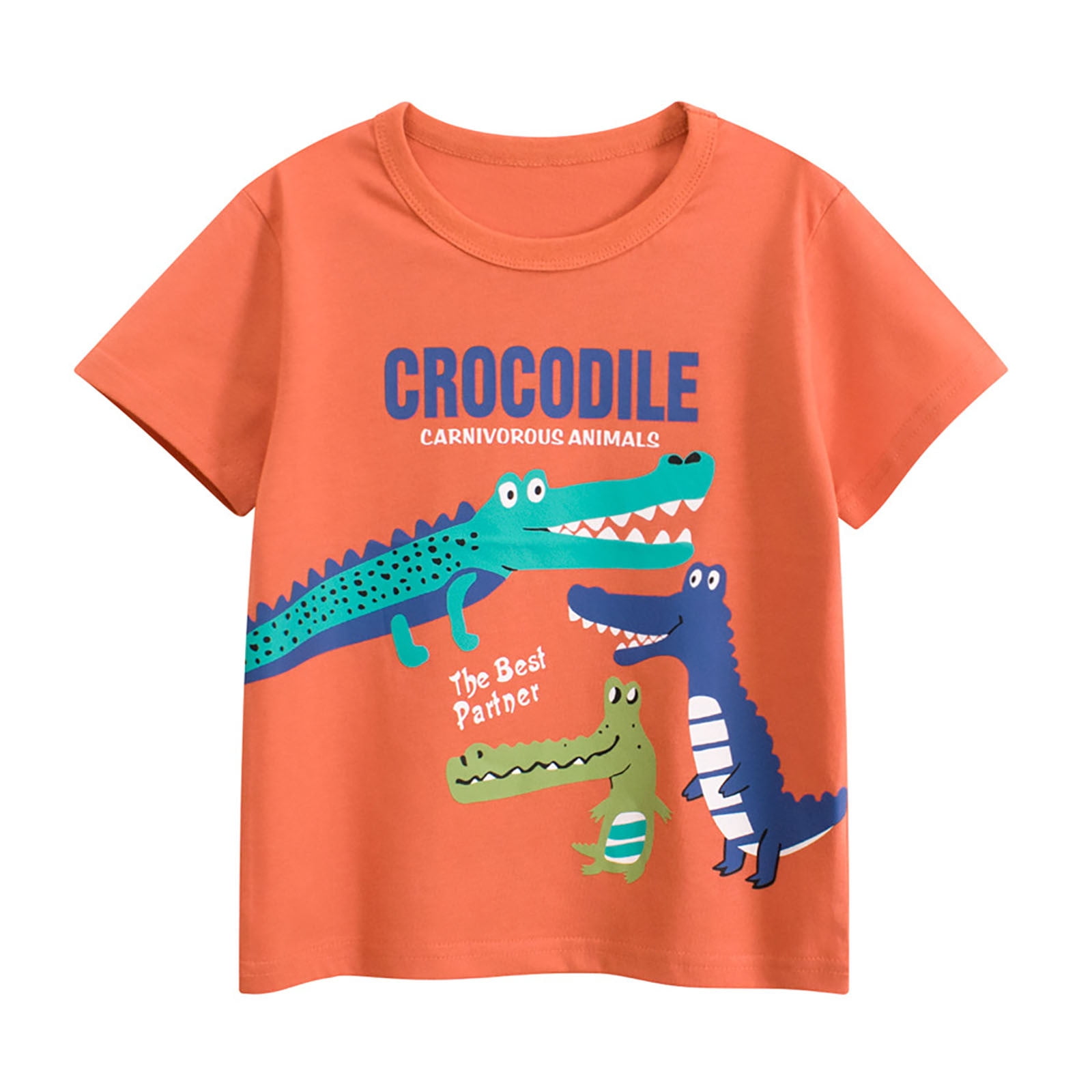 CAIVO Little Boys T-Shirts Summer Kids Short Sleeve Crew Neck Tee Shirt ...