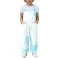 CAIVO Pineapple Ice Cream Print Jumpsuit Girls With Pockets Fiber ...