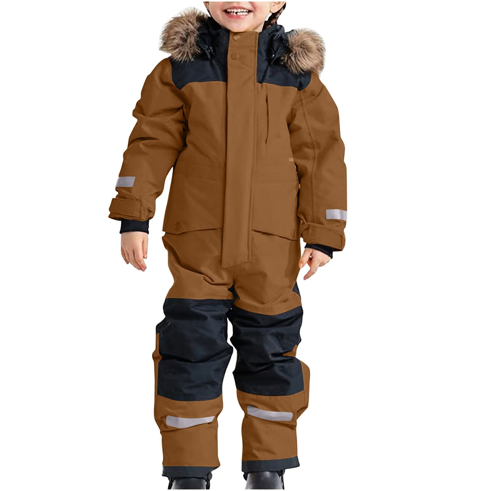 CAIVO Snowsuit Children Boys Ski Suit Thermal Ski Overall Winter Warm ...