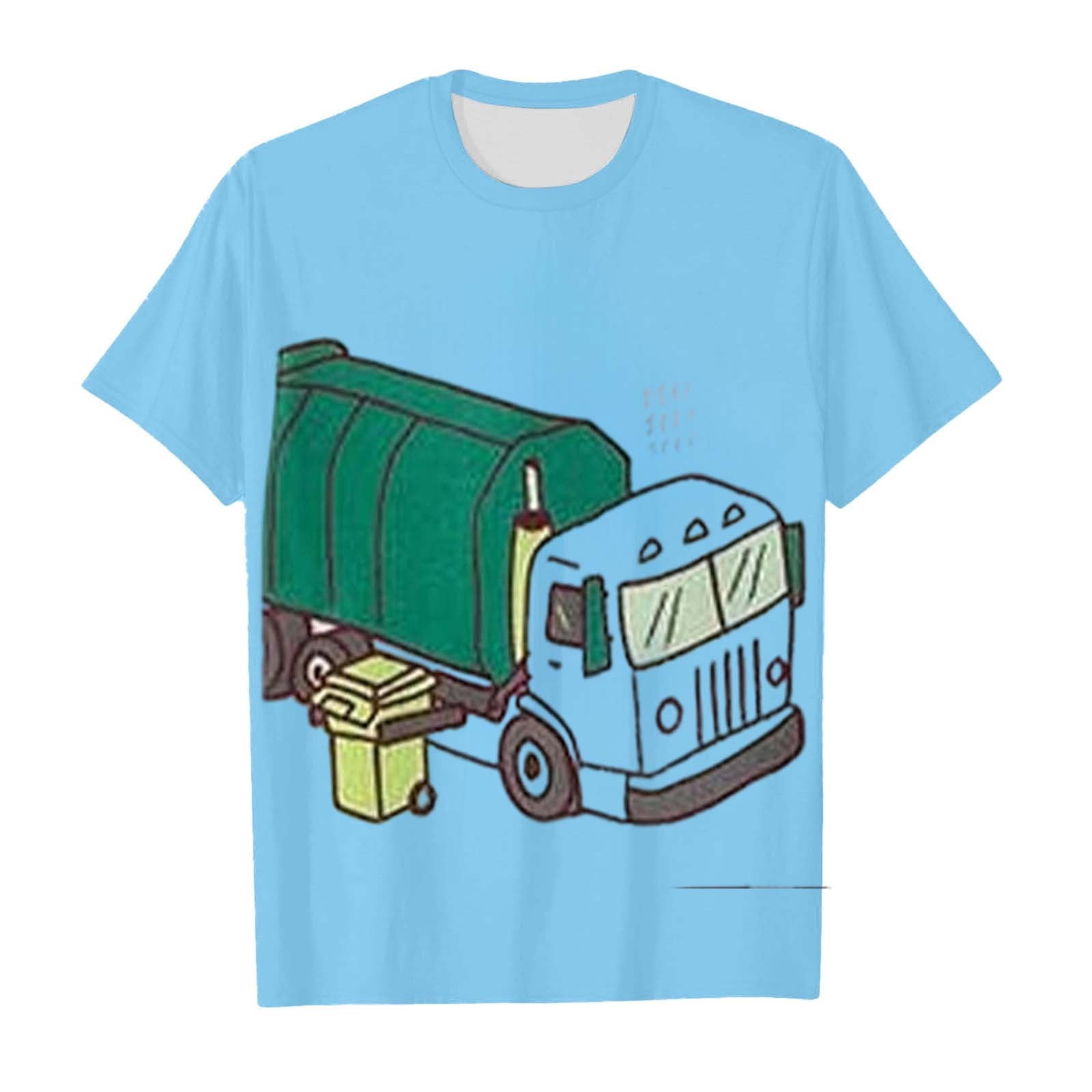 CAIVO T-Shirts Boys Short Sleeve Tops Kids Lightweight Daily Wear Tee ...
