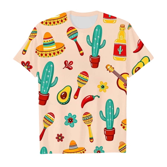 CAIVO T-Shirts Girls Short Sleeve Tee Cartoon Boys Lightweight Tops ...