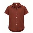 CAIVO Toddler Girls Solid Color Short Sleeve Tops Tee Shirt Casual ...