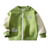 CAIVO Toddler Kids Baby Girls Boys Color Block Coats Jacket Outerwear Zipper Warm Winter Outwear ...