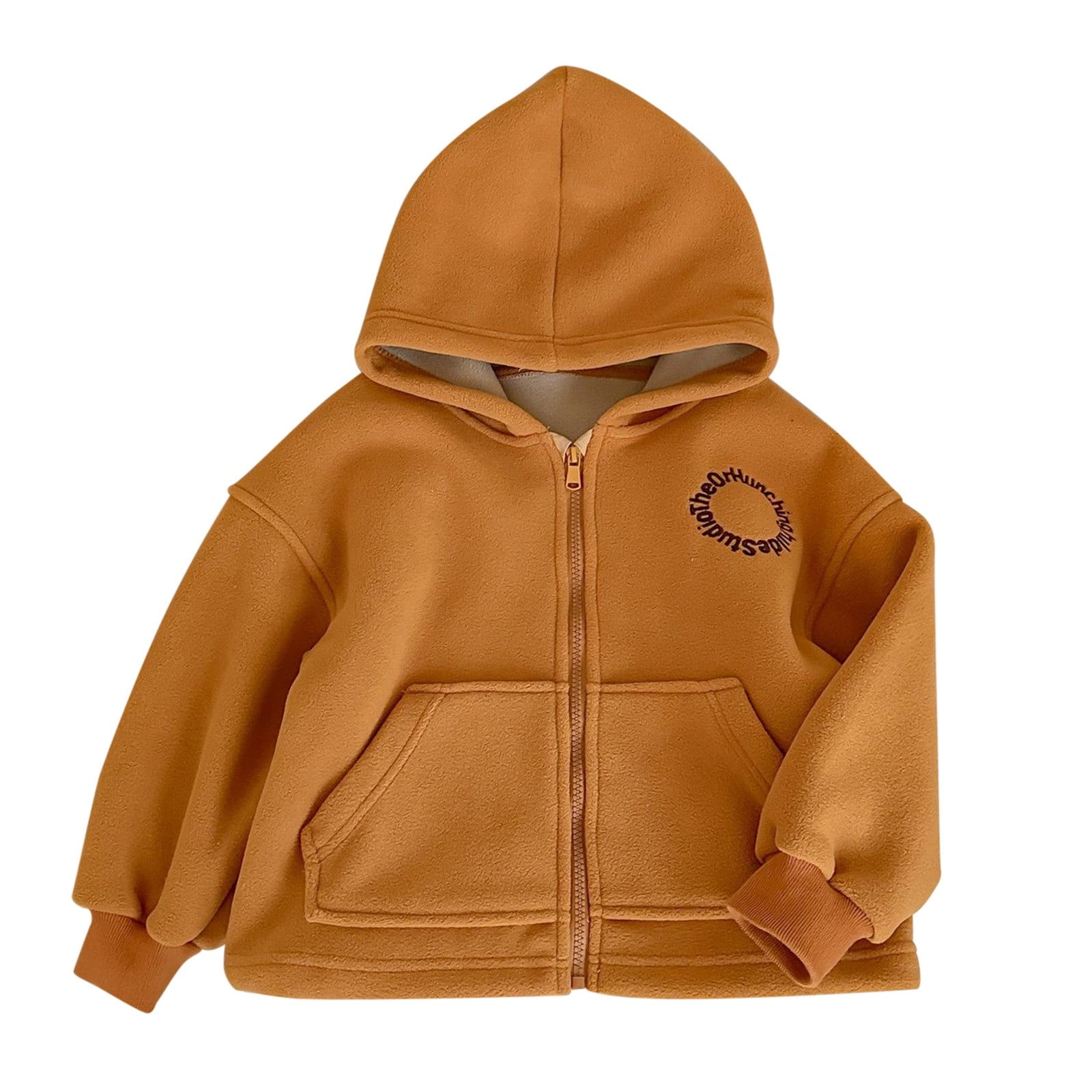 CAIVO Toddler Kids Baby Girls Boys Hooded Coats Jacket Outerwear Zipper Warm Winter Outwear ...