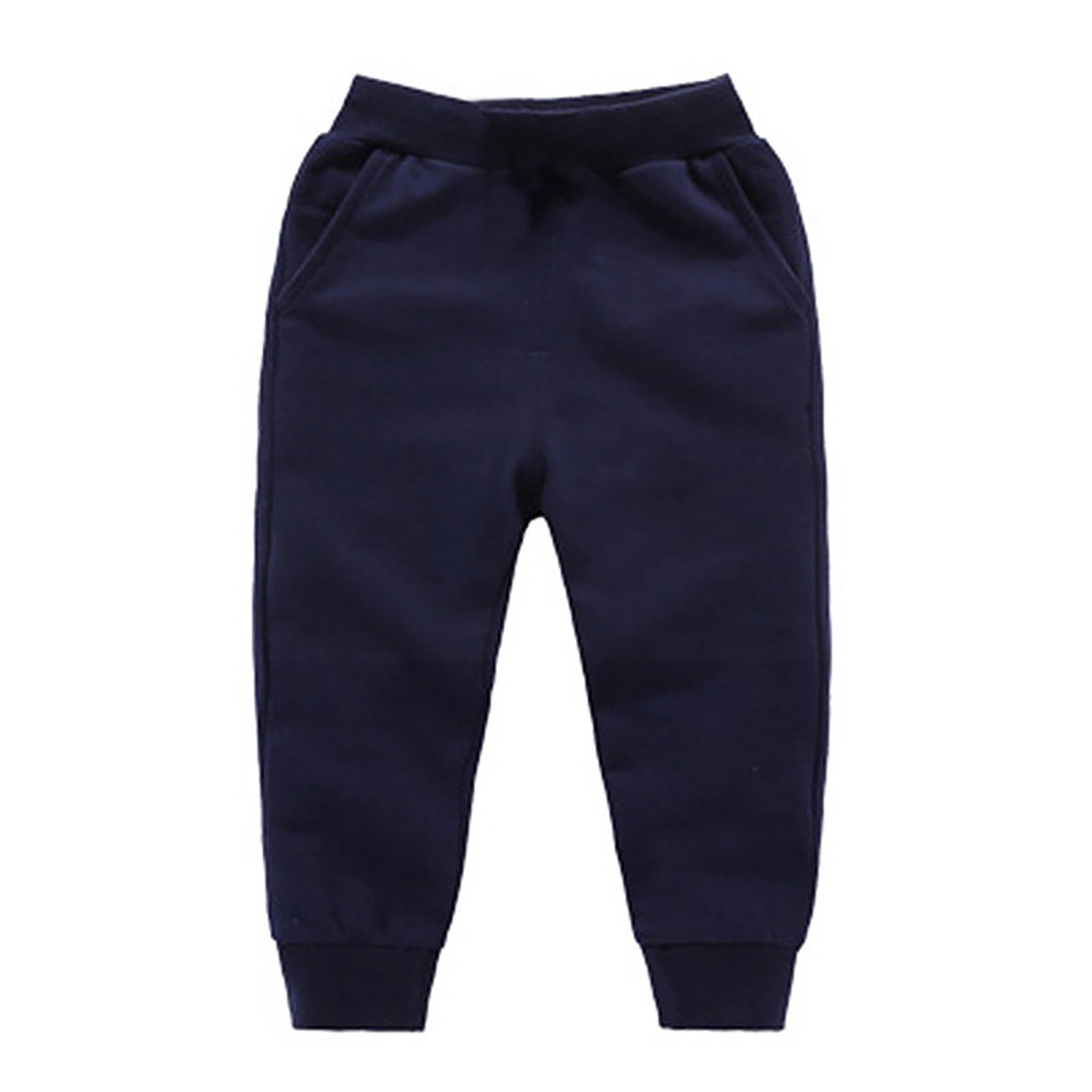 CAIVO Toddler Kids Pants Baby Boys Girls Winter Warm Bow Loose Solid ...