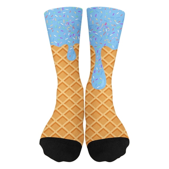 CAIVO Toddler Socks Ice Cream Print Kids Socks Colorful Novelty Ankle ...