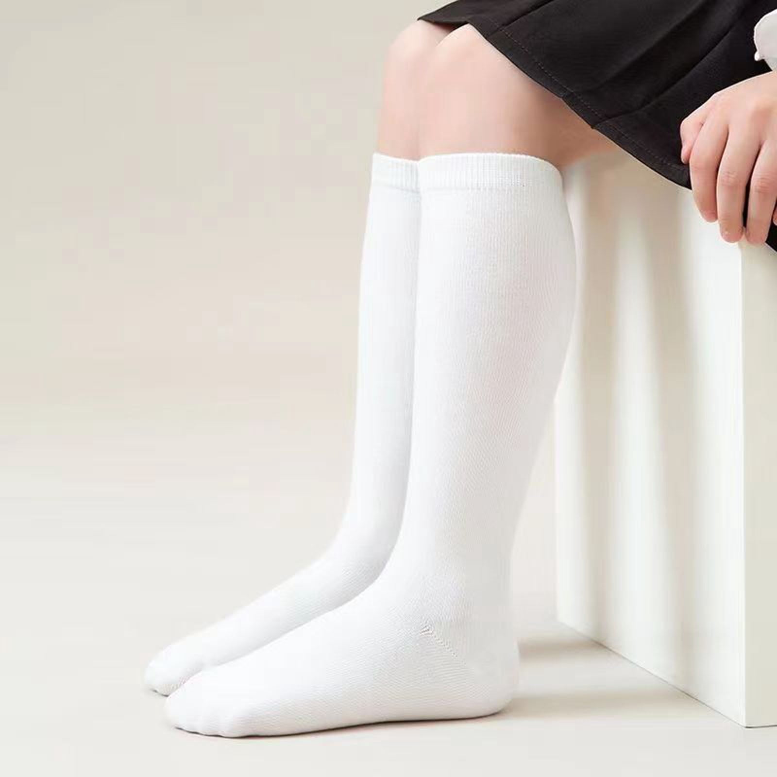 CAIVO Toddler Socks Kids Socks Boys Girls Thin White School Ankle Socks ...