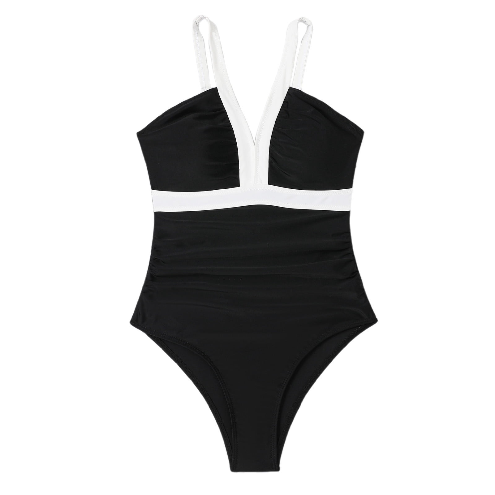 CAIVO V-Neck Backless Swimsuit For Women Bodysuit Stylish Swimwear Sexy ...