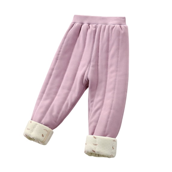 CAIVO Winter Thermal Pants For Boys Warm Fuzzy Trousers Thick Triple ...