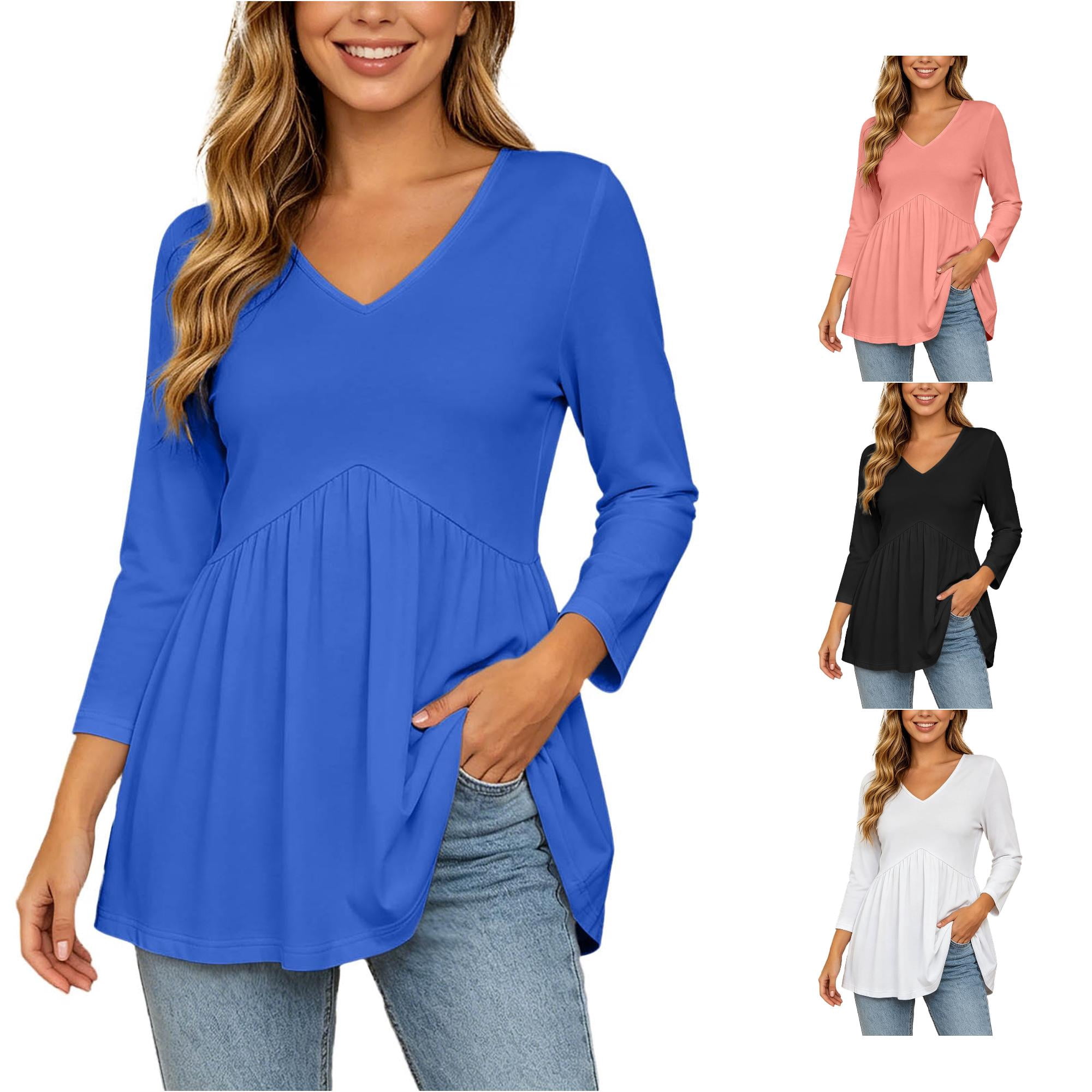 CAIVO Women Blouses Dressy Casual Elegant Fashion Tops For Soft ...